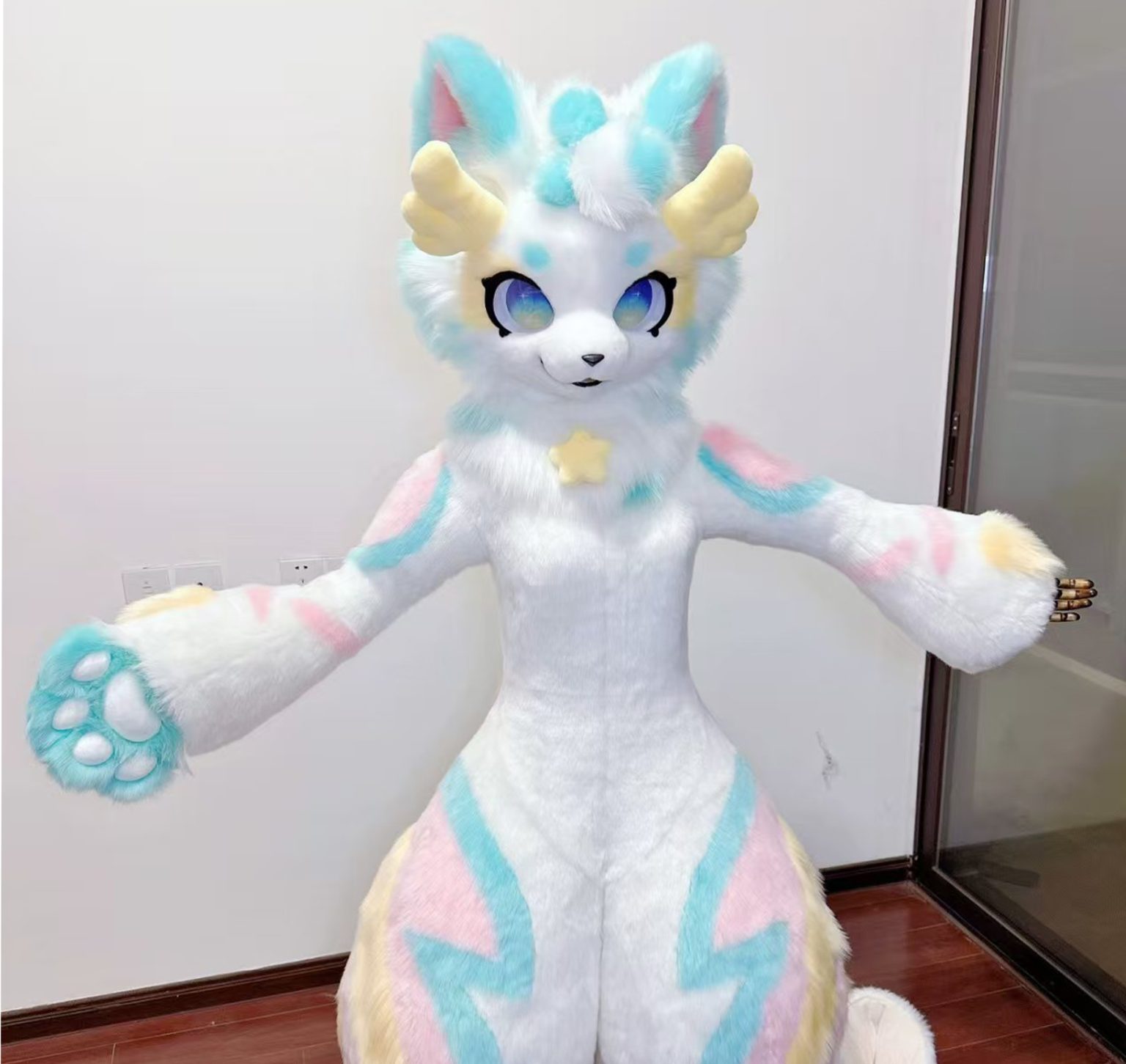 Fursuit Head Full Body, FurryNew Pre-Made Fur Head, Furry Cosplay, Full ...